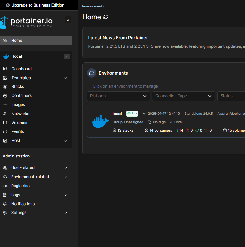 Crear un stack en portainer para WordPress – Wiki ZaculeuValley
